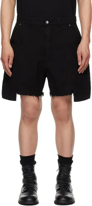 Rick Owens Bermuda Cargo Shorts - Black