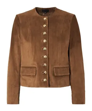 NILI LOTAN Nanon Suede Jacket