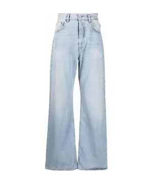 Acne Studios Loose Fit Wide Leg Jeans - Light Blue