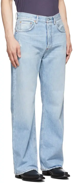 Acne Studios Loose Fit Wide Leg Jeans