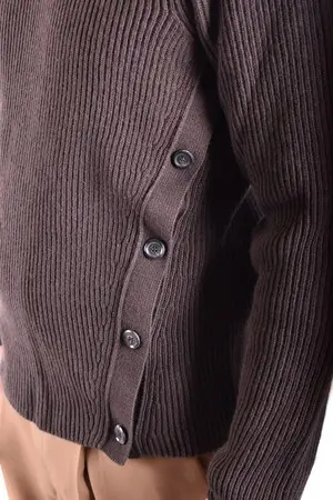 Moschino Long-sleeved Button-detailed Ribbed Sweater