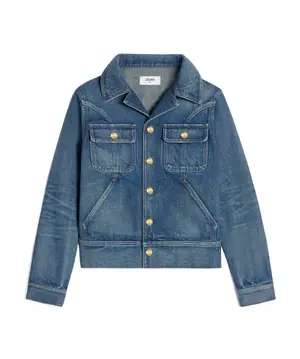 CELINE Celine Trucker Jacket In Dark Union Wash Denim