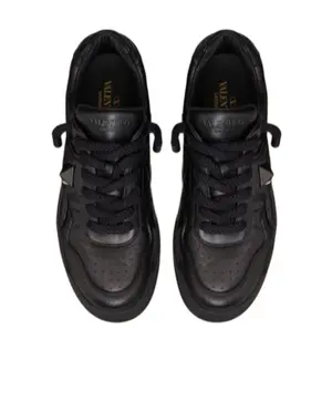 Valentino Garavani One Stud Xl Lace-up Sneakers - Black