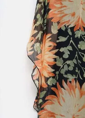 Loewe Printed Silk Maxi Dress With Asymmetrical Design