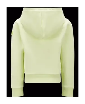 Moncler Logo Embroidered Hoodie - Yellow