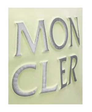 Moncler Logo Embroidered Hoodie - Yellow
