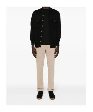 Brunello Cucinelli Buttoned Lapel Long-sleeved Sweater