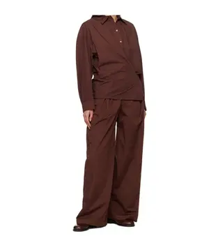 LEMAIRE Mid-rise Pleated Wide-leg Pants
