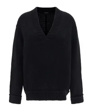 TOM FORD V-neck Long-sleeve Jumper - Black