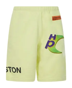 Heron Preston Logo Printed Thigh-length Track Shorts - Green