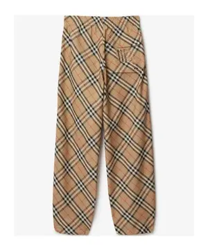 Burberry Checked Straight-leg Trousers