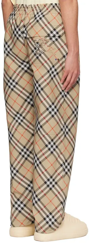 Burberry Checked Straight-leg Trousers