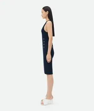 Bottega Veneta Slim Fit Ribbed Midi Dress