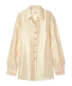 Khaite Long-sleeved Collared Shirt