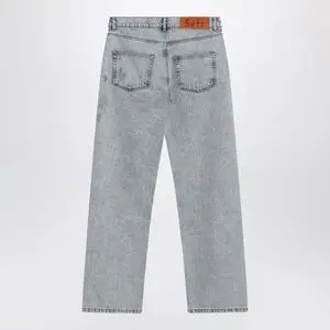 Séfr Light Blue Distressed Denim Jeans - Gray