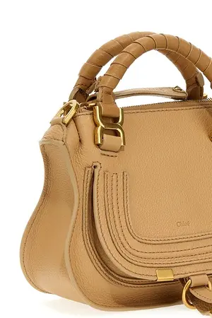 Chloé Marcie Shoulder Bag - Nude