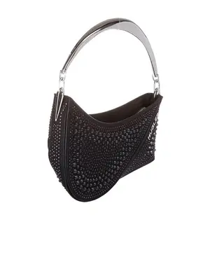 MUGLER Small Crystal Shoulder Bag