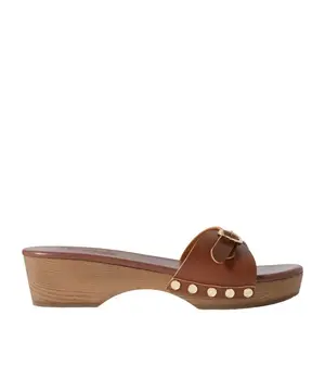 ANCIENT GREEK SANDALS Omonia Studded Leather Clogs