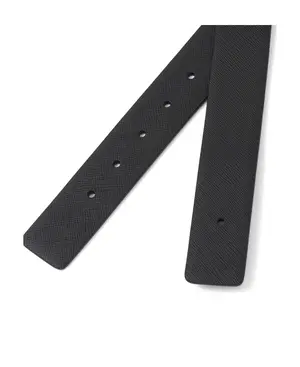 Prada Saffiano Leather Belt - Black