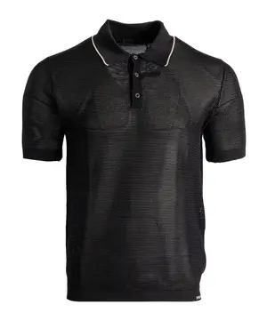 Prada Short-sleeved Mesh Polo Shirt