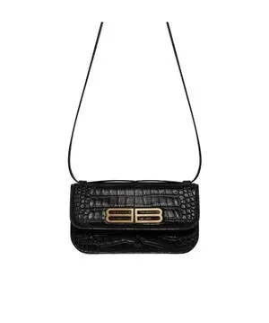 Balenciaga Small Gossip Satchel Bag - Black