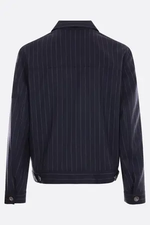 Brunello Cucinelli Striped Virgin-wool Jacket
