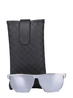 Bottega Veneta Angular Aviator Sunglasses