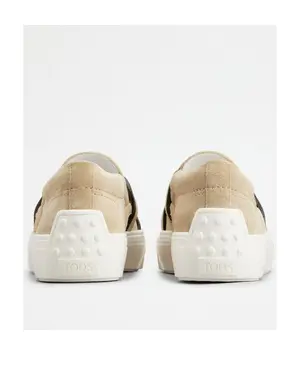 TOD'S Kate Round Toe Slip-on Sneakers
