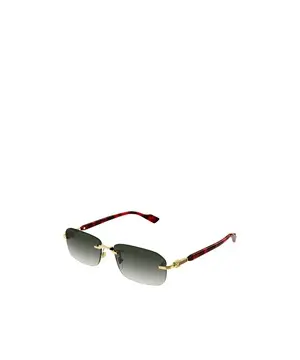 Gucci Rimless Rectangular Sunglasses - Gray
