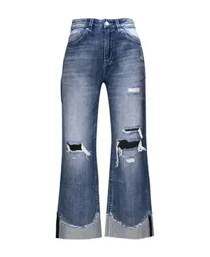 LIUREGALI Faded Denim Trousers