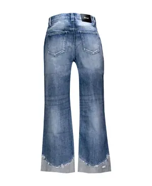 LIUREGALI Faded Denim Trousers