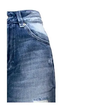 LIUREGALI Faded Denim Trousers