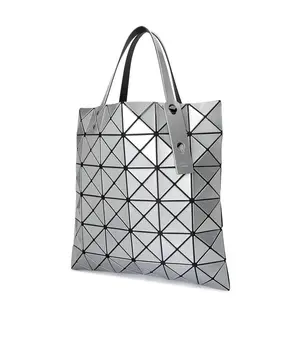 Issey Miyake Geometric Pattern Tote Bag - Gray