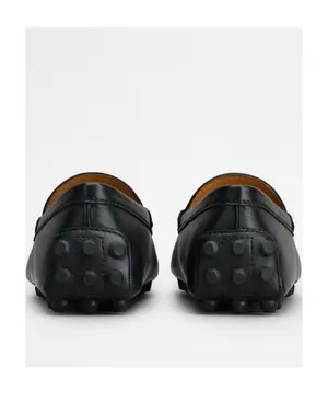 TOD'S Penny-slot Leather Loafers - Black