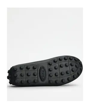 TOD'S Penny-slot Leather Loafers - Black