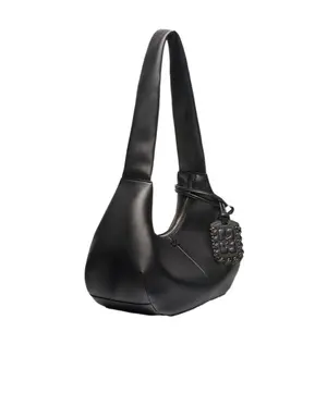 GANNI Sculpted Knot Detail Crossbody Bag - Black