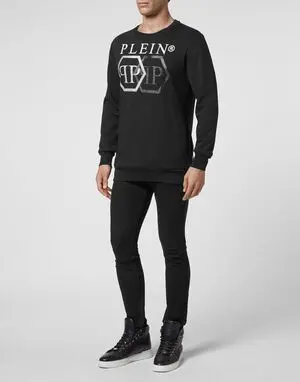 Philipp Plein Logo Pullover Hoodie