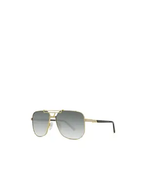 Cazal Aviator Sunglasses With Monogrammed Temples - Gray