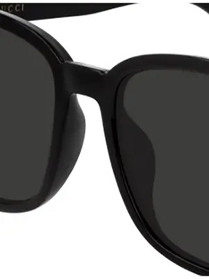 Gucci Square Frame Sunglasses With Logo Detail - Gray