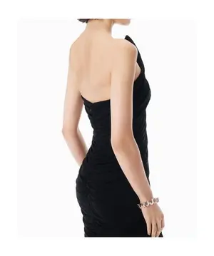 Alexander Wang Ruched Bodice Midi Dress