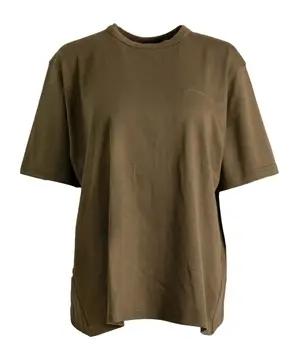 Jacquemus Jacquemus Embroidered Logo Crewneck T-Shirt Brown