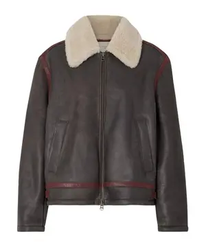 Aimé Leon Dore Printed Shearling Jacket