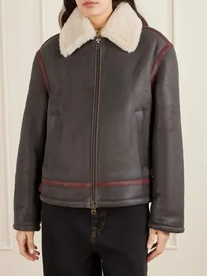 Aimé Leon Dore Printed Shearling Jacket