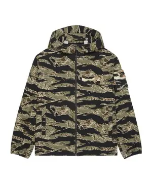 Givenchy Long-sleeved Camouflage Print Zip-up Windbreaker Jacket