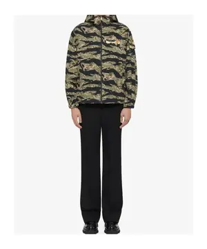 Givenchy Long-sleeved Camouflage Print Zip-up Windbreaker Jacket