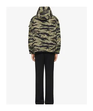 Givenchy Long-sleeved Camouflage Print Zip-up Windbreaker Jacket