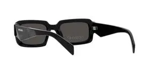 Prada Rectangular Frame Sunglasses With Mirror Leg Logo