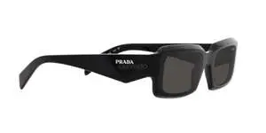 Prada Rectangular Frame Sunglasses With Mirror Leg Logo