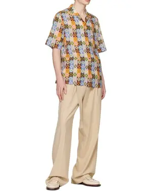 Nanushka Allover Printed Collared Button-up Shirt