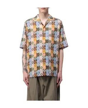 Nanushka Allover Printed Collared Button-up Shirt